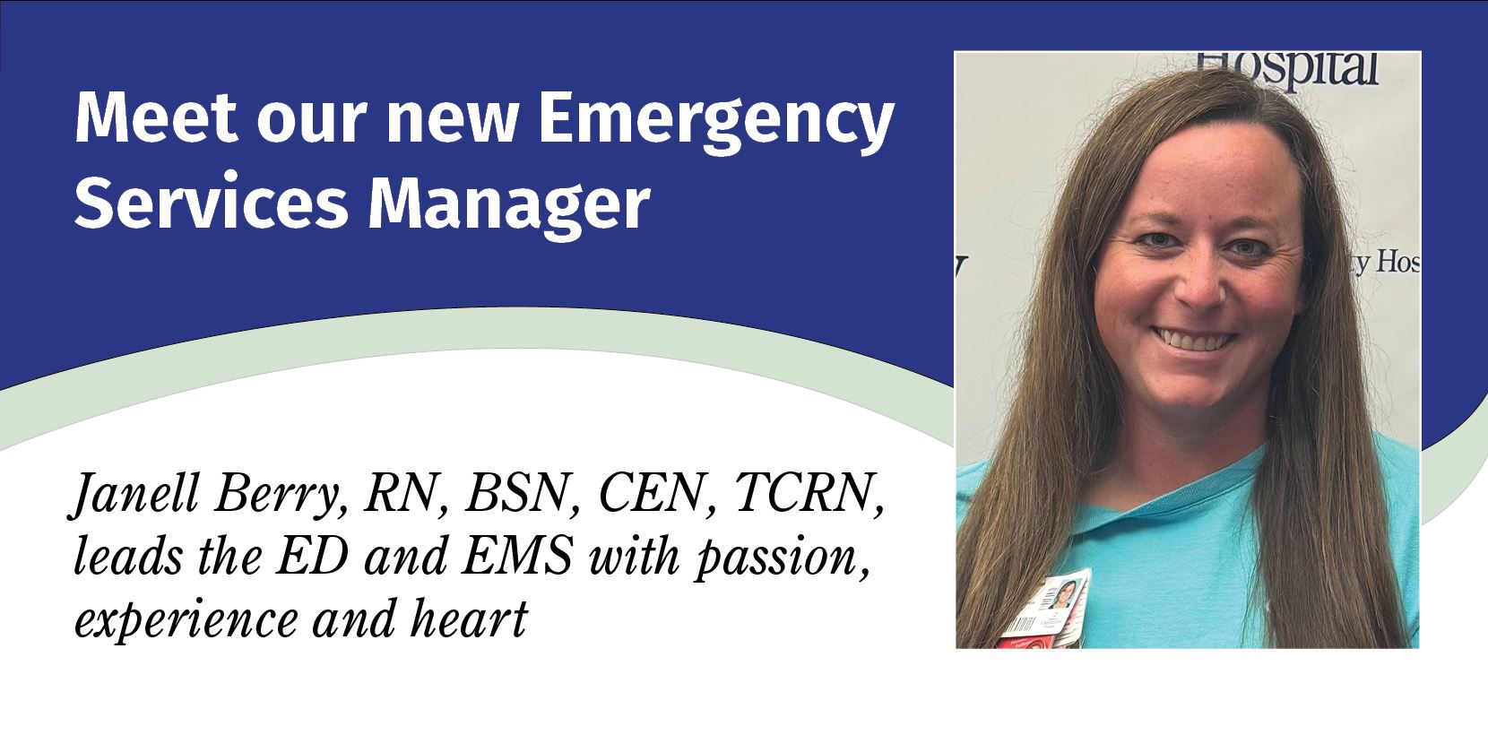 Janell Berry Named Emergency Services Manager | Daviess Community Hospital