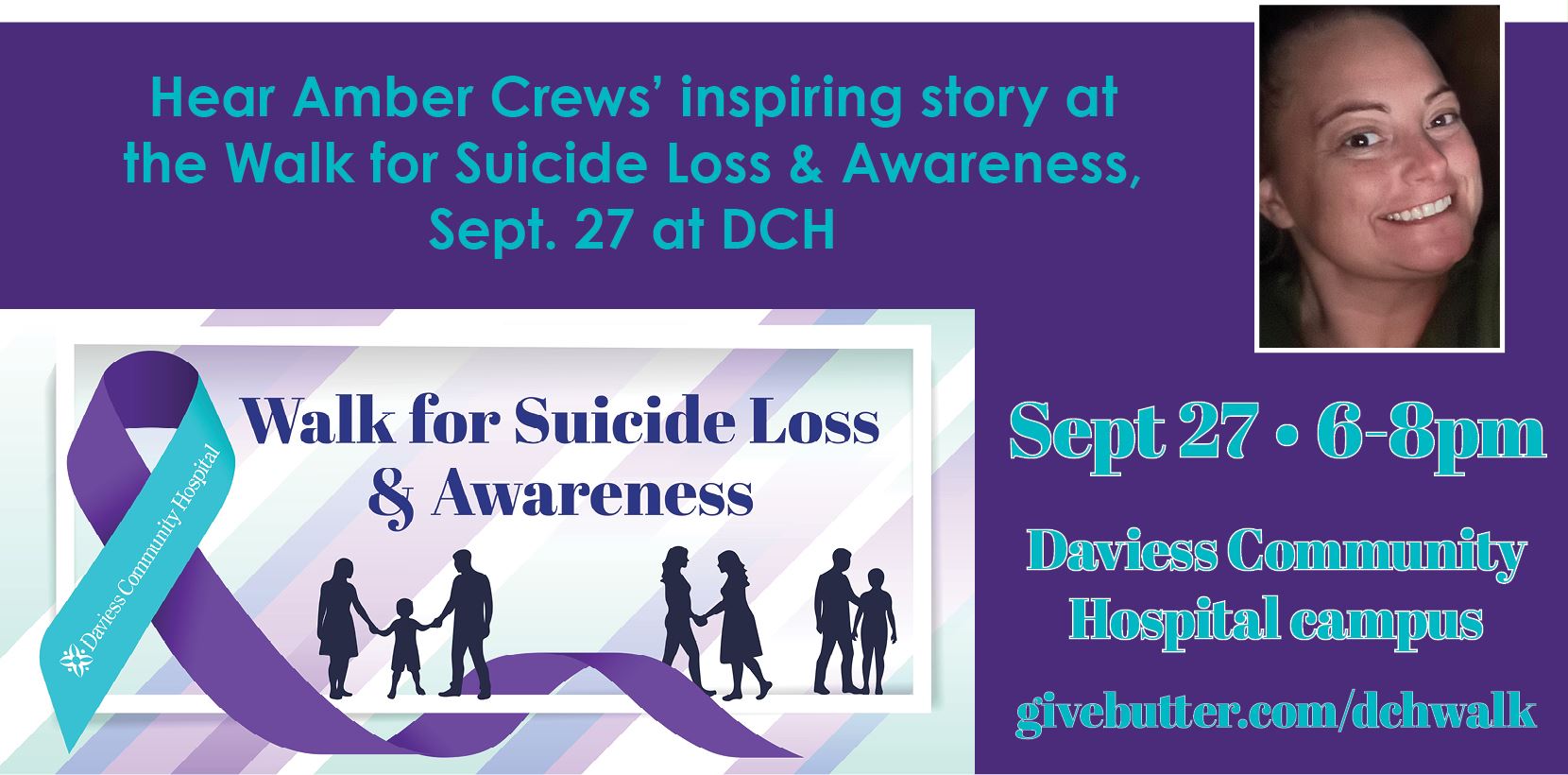 Amber Crews to Speak at Walk for Suicide Loss & Awareness